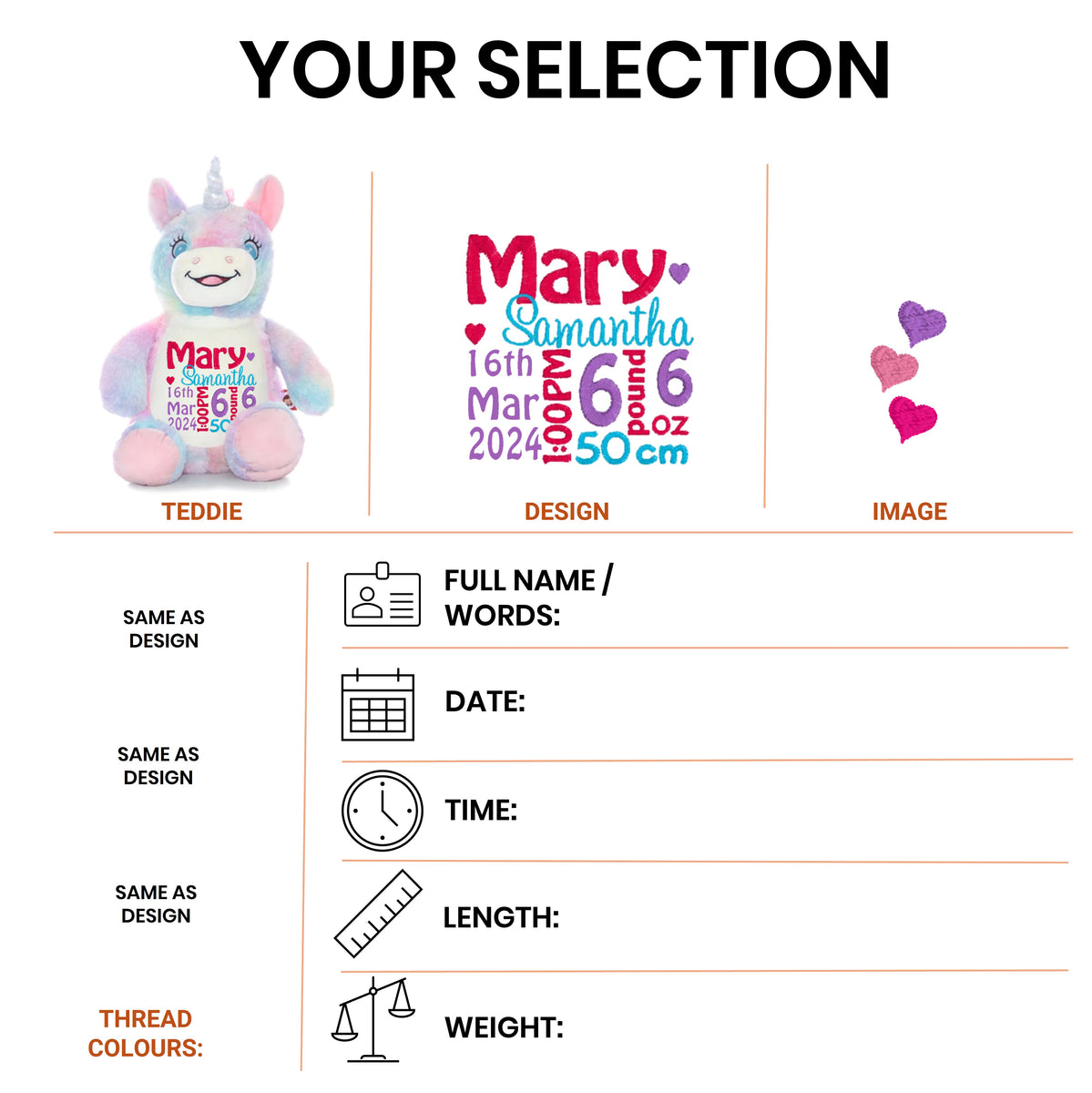 Clovis Personalised Teddy Cubbie – Teddie & Lane